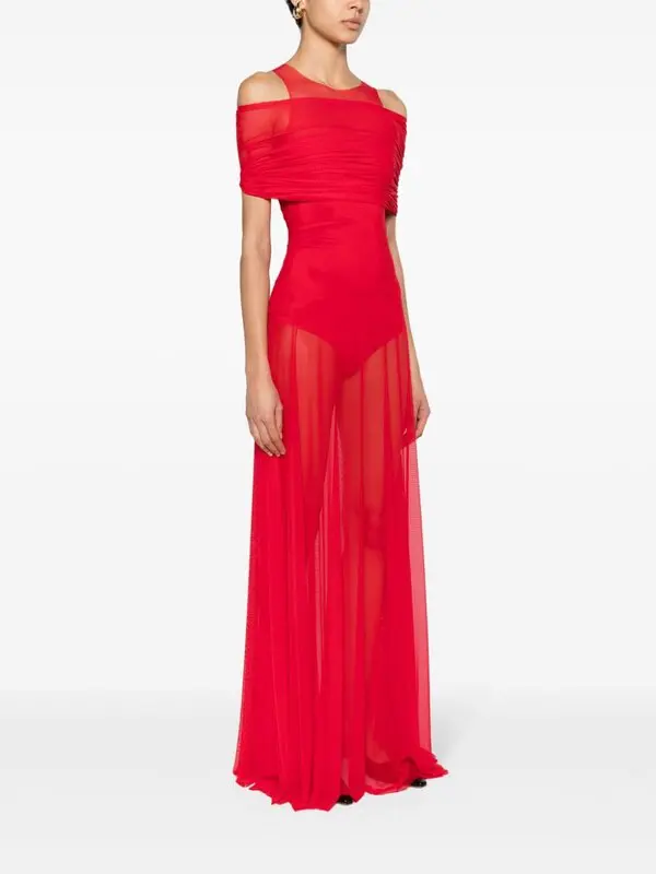 ATU BODY COUTURE Round-neck Maxi Dress - Red