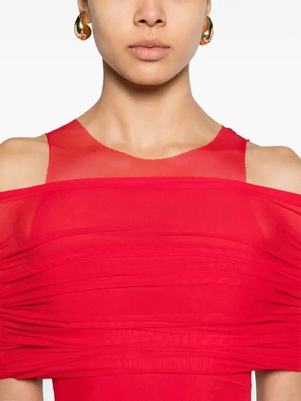 ATU BODY COUTURE Round-neck Maxi Dress - Red