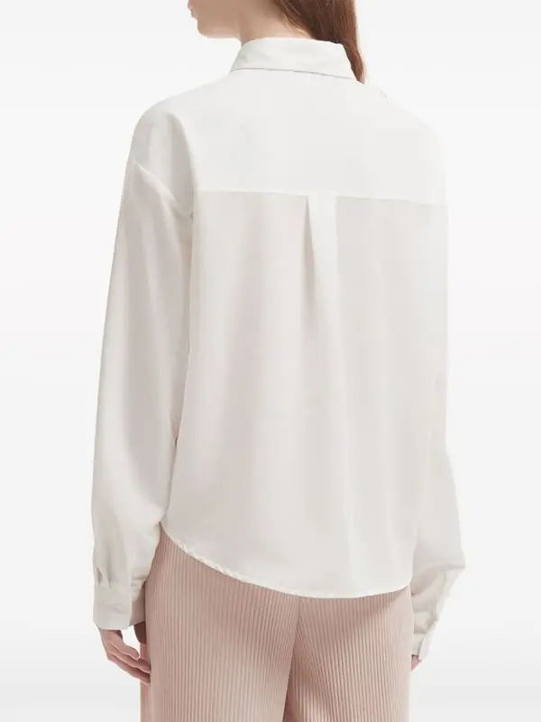 B+AB Gathered Detail Shirt - White