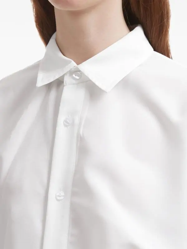 B+AB Gathered Detail Shirt - White