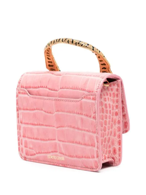 Roberto Cavalli Small Roar Leather Bag - Pink