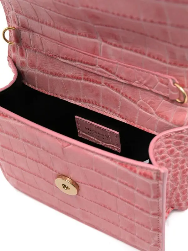 Roberto Cavalli Small Roar Leather Bag - Pink