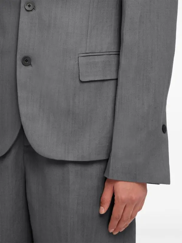 FERRAGAMO Single-breasted Cotton Blazer
