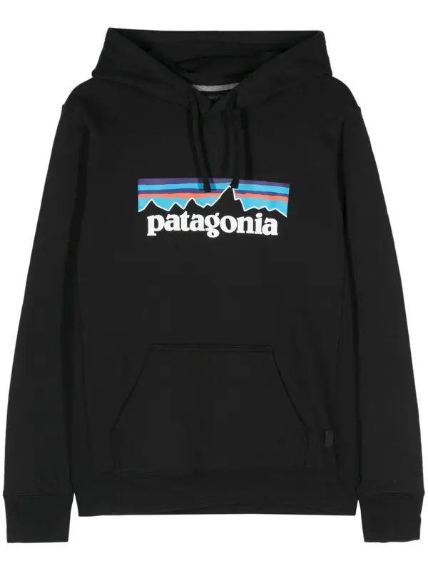 Patagonia P-6 Logo Uprisal Hoodie - Black