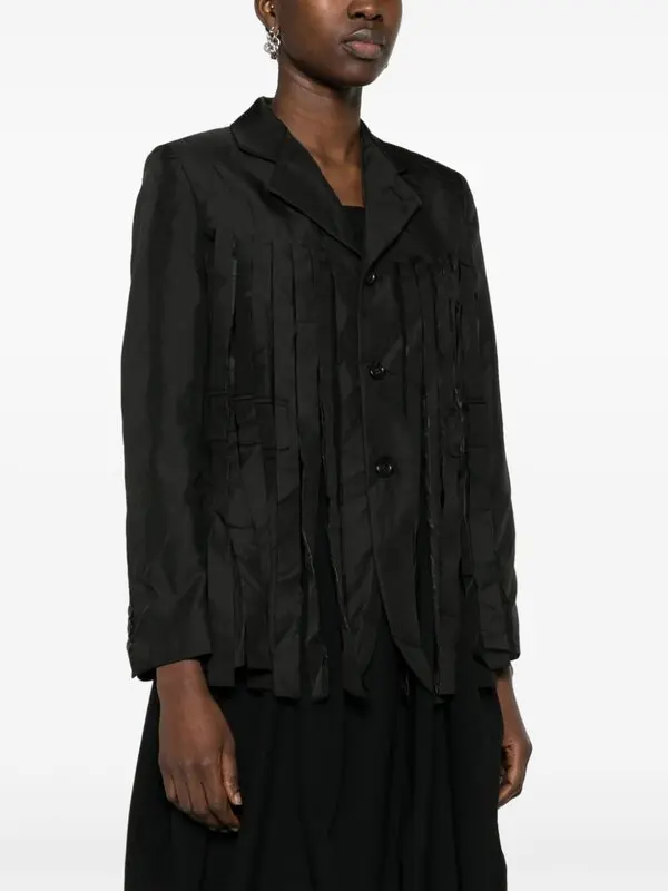 Comme Des Garçons Fringe-detail Blazer