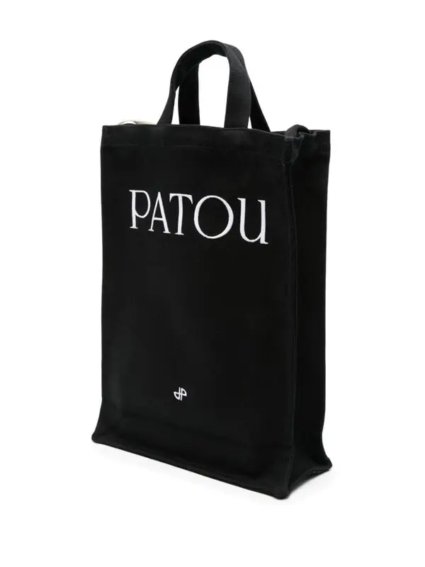 PATOU Logo-embroidered Tote Bag