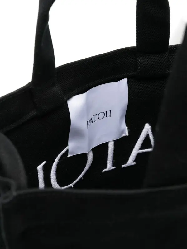 PATOU Logo-embroidered Tote Bag