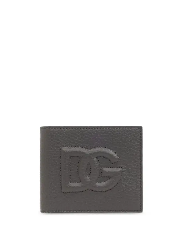 Dolce & Gabbana Logo-embossed Leather Wallet - Grey