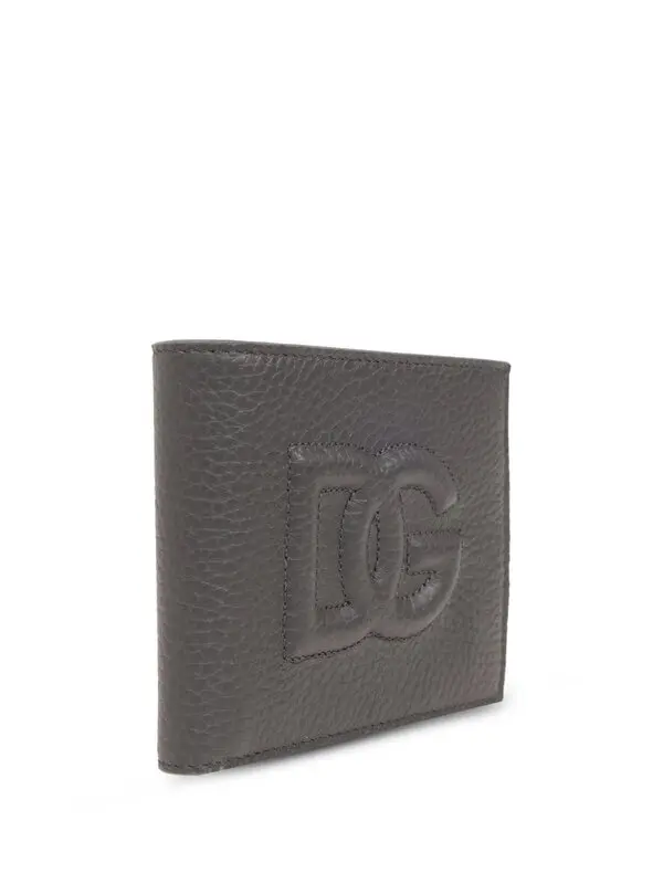 Dolce & Gabbana Logo-embossed Leather Wallet - Grey