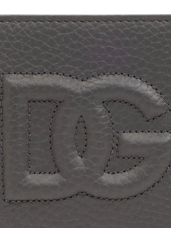Dolce & Gabbana Logo-embossed Leather Wallet - Grey