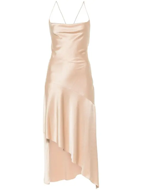Alice + Olivia Asymmetrical Midi Dress