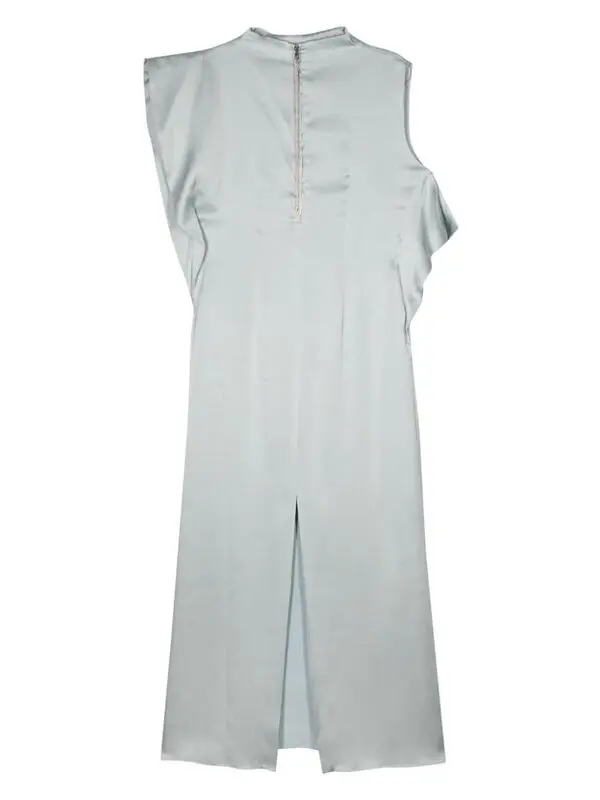 Fendi Ruffle-detail Satin Midi Dress