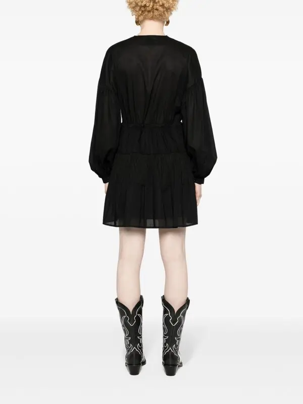 Pinko Fringed Flared Mini Dress