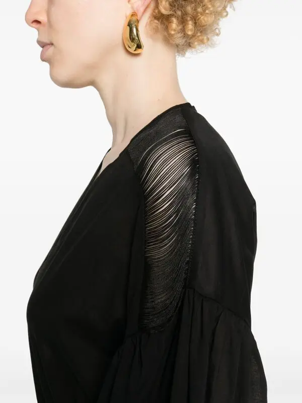 Pinko Fringed Flared Mini Dress