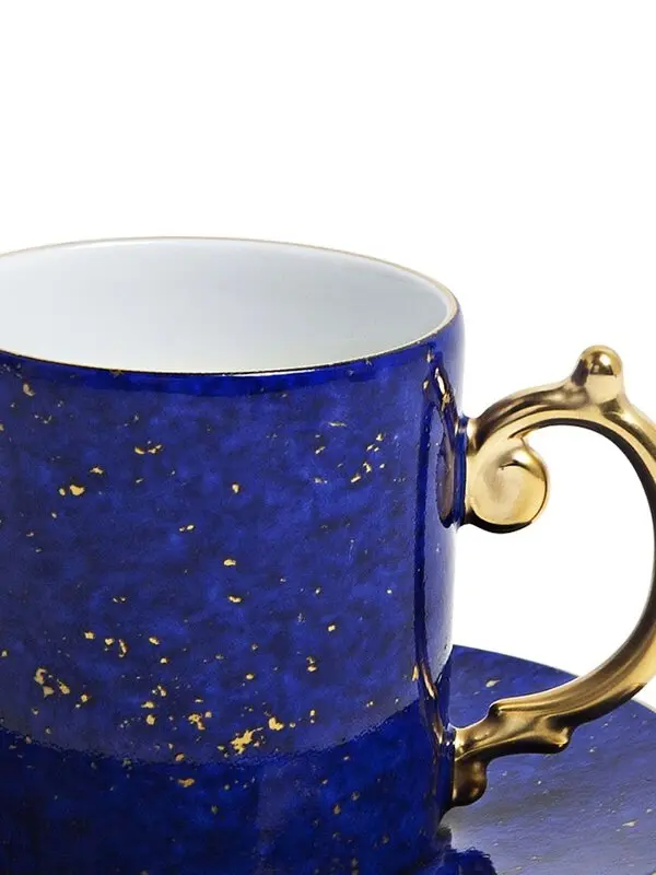 L'Objet Lapis Espresso Cup And Saucer - Blue