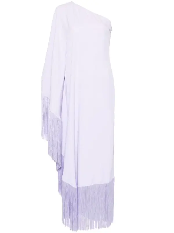 TALLER MARMO Spritz Fringed Maxi Dress - Purple