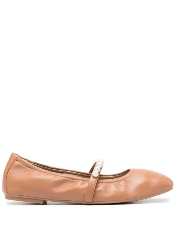 STUART WEITZMAN Goldie Ballerina Shoes - Brown