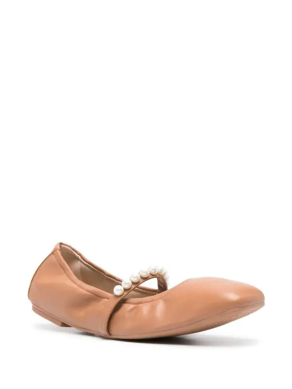 STUART WEITZMAN Goldie Ballerina Shoes - Brown