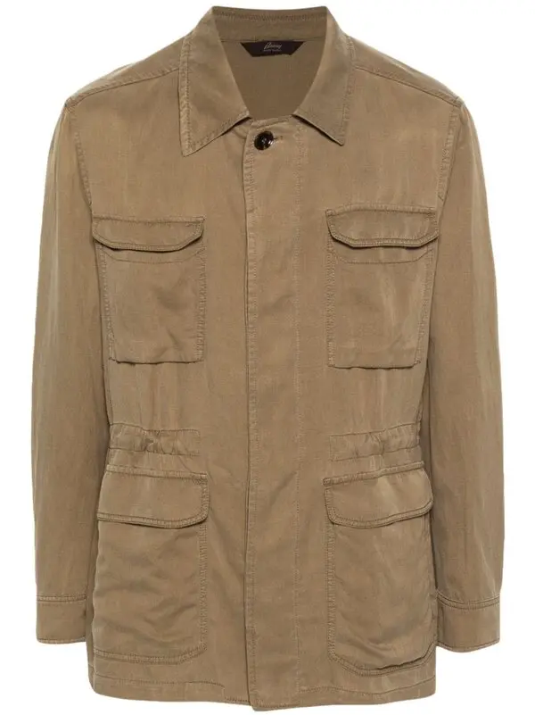 Brioni Sahariana Shirt Jacket - Green