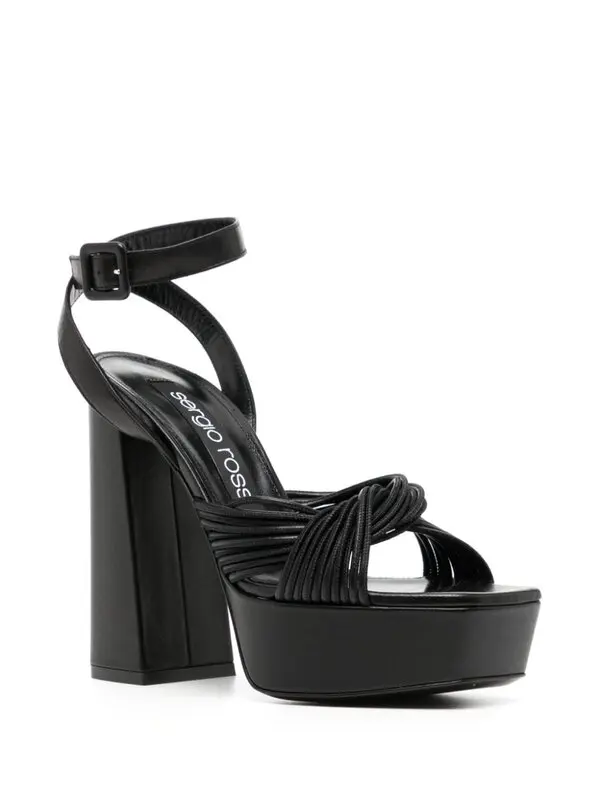 SERGIO ROSSI Sr Akida 130mm Leather Sandals