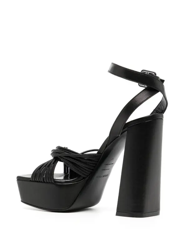 SERGIO ROSSI Sr Akida 130mm Leather Sandals