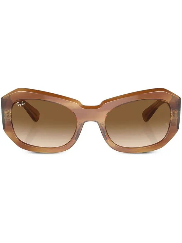 Ray-ban Geometric-frame Sunglasses - Brown