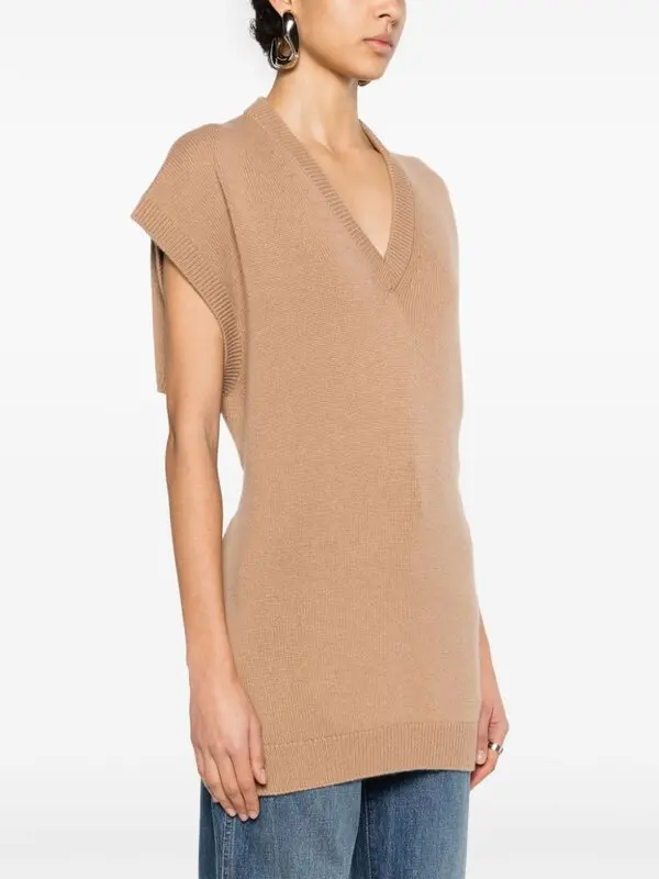 Gucci Open-back Cashmere Top