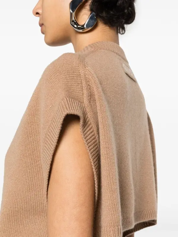 Gucci Open-back Cashmere Top