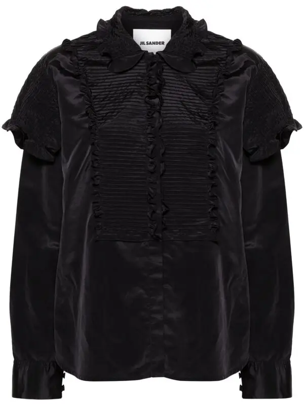 JIL SANDER Ruffled Button-up Blouse