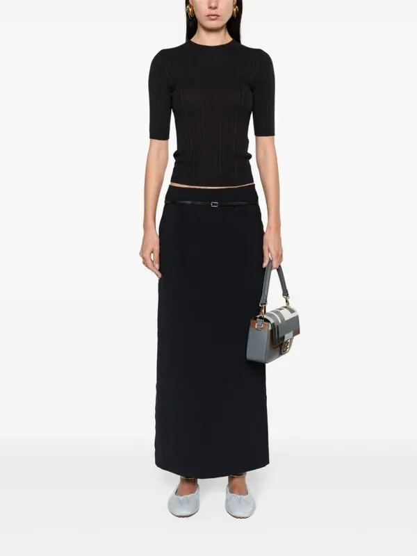 16Arlington Delta Belted Maxi Skirt