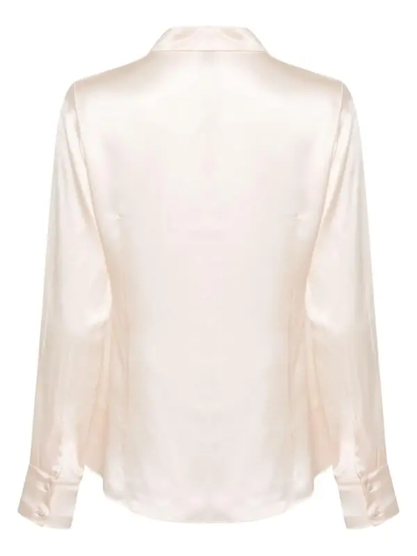 Carine Gilson Long-sleeve Silk Pyjama Top - Pink