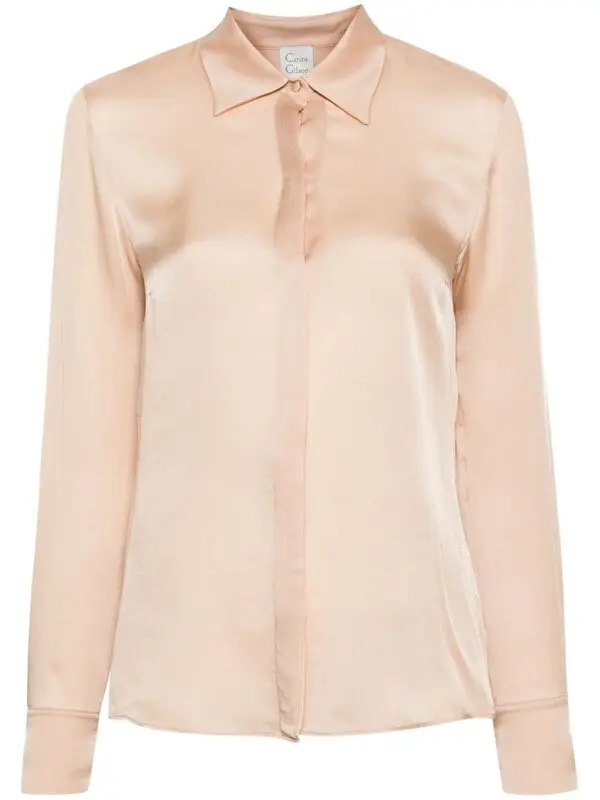 Carine Gilson Longsleeved Silk Shirt - Neutrals