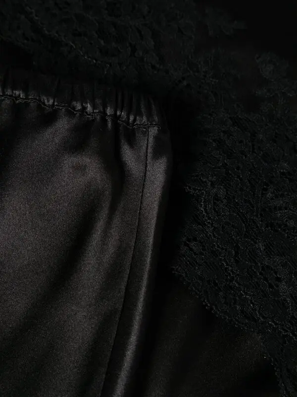 Carine Gilson Lace-detail Silk Skirt