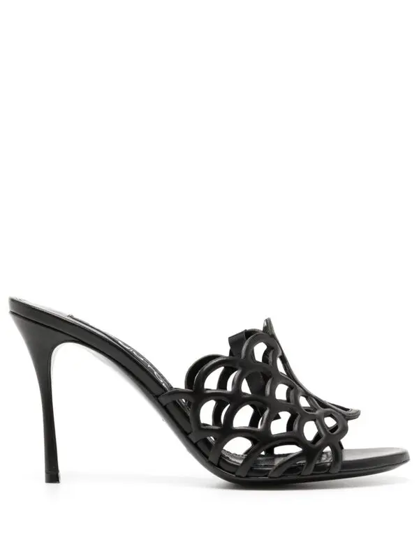 SERGIO ROSSI 90mm Sr Mermaid Sandals - Black