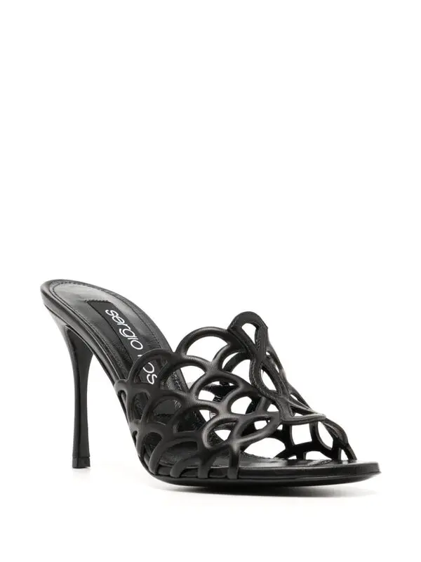 SERGIO ROSSI 90mm Sr Mermaid Sandals - Black