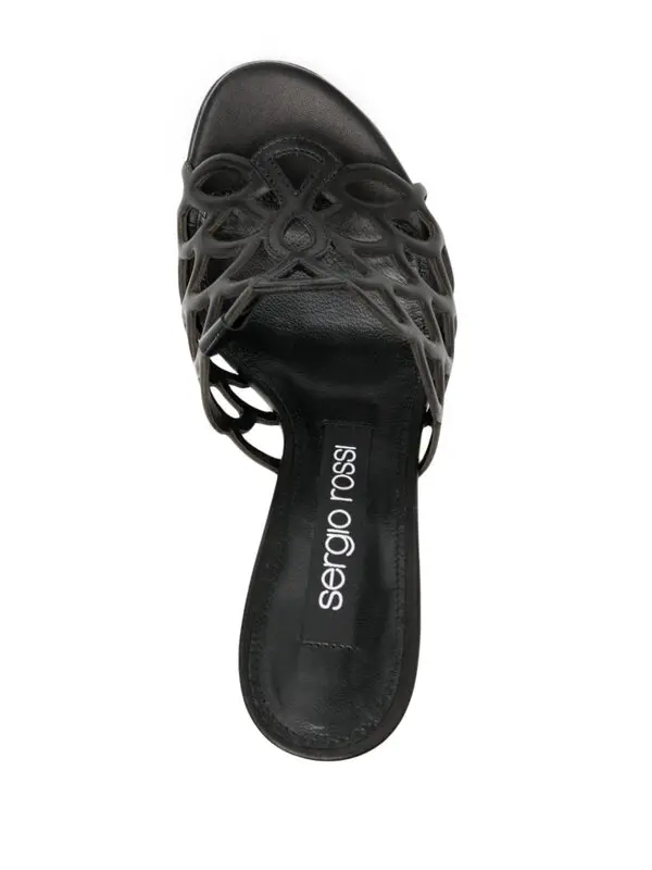 SERGIO ROSSI 90mm Sr Mermaid Sandals - Black