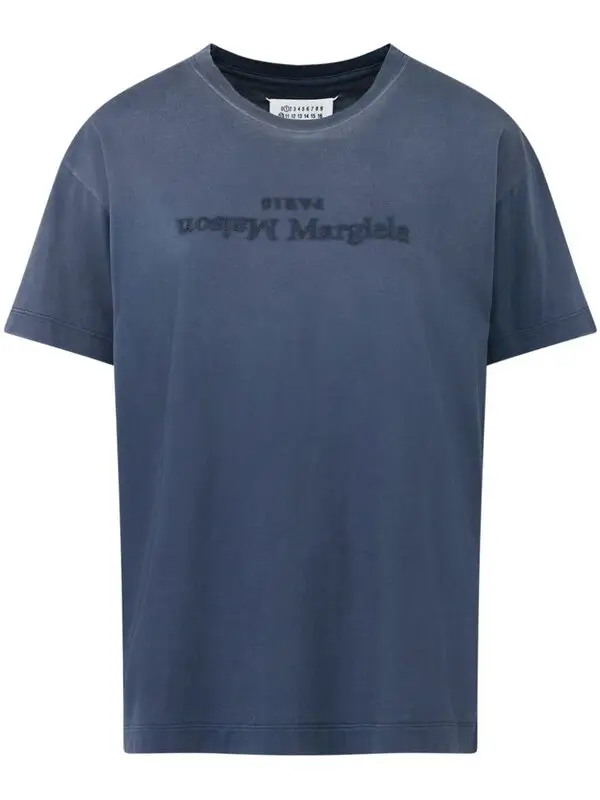 MAISON MARGIELA Reverse Logo T-shirt - Blue