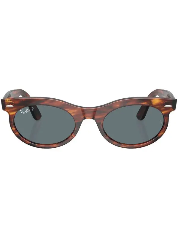Ray-ban Oval-frame Sunglasses - Brown