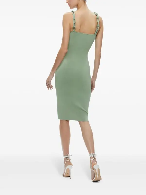 alina looped straps midi dress Alice + Olivia Alina Looped-Straps Dress In Green - 62% Off