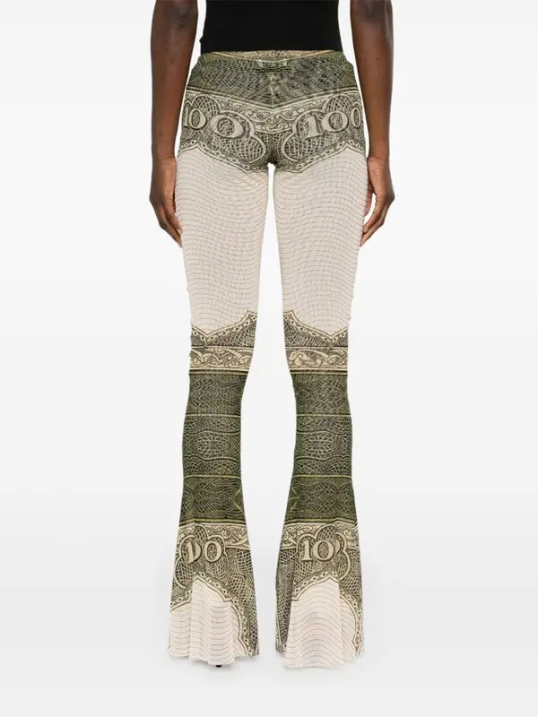 JEAN PAUL GAULTIER Cartouche Flared Trousers