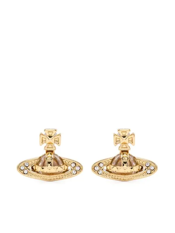VIVIENNE WESTWOOD Pina Bas Relief Stud Earrings - Gold