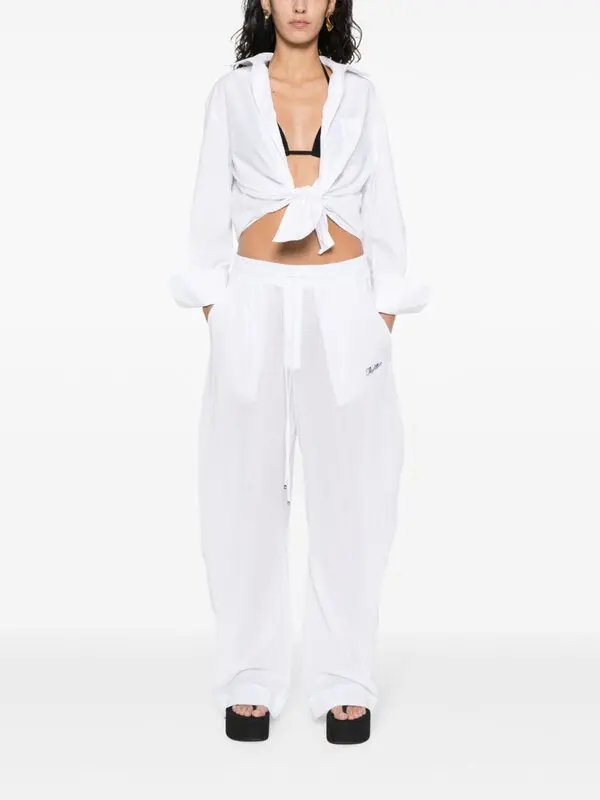 Attico Logo-embroidered Trousers