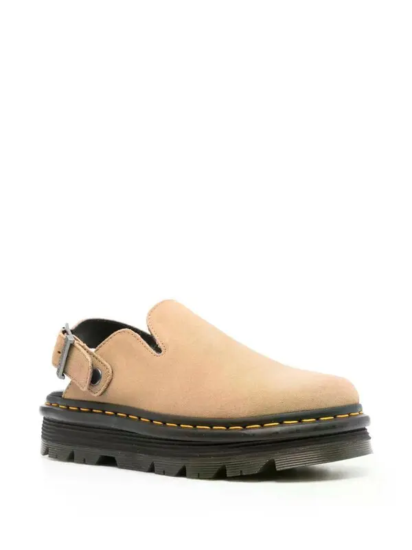 Dr. Martens Zebzag Suede Clogs - Brown