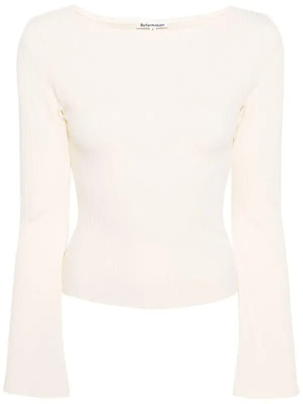 REFORMATION Miller Ribbed Top