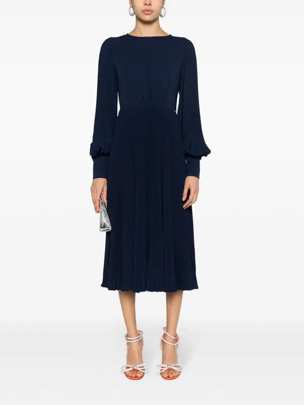 NISSA Pleated Midi Dress