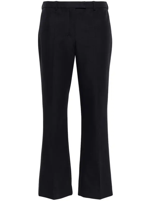 Max Mara Pressed-crease Flared Trousers