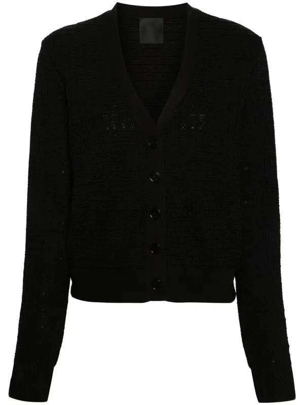 Givenchy 4g-jacquard V-neck Cardigan