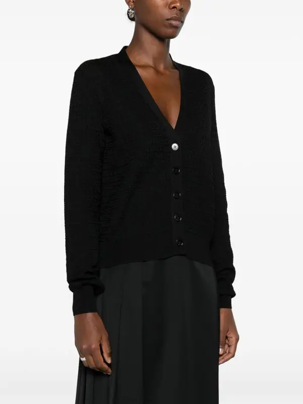 Givenchy 4g-jacquard V-neck Cardigan