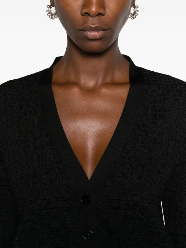 Givenchy 4g-jacquard V-neck Cardigan