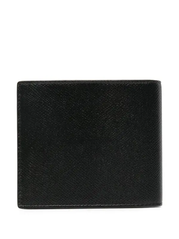 Santoni Bi-fold Leather Wallet - Black